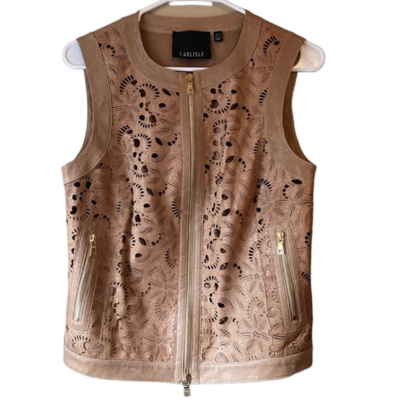 Per Se | Jackets & Coats | New Per See Carlisle Laser Cut Natural Light ...